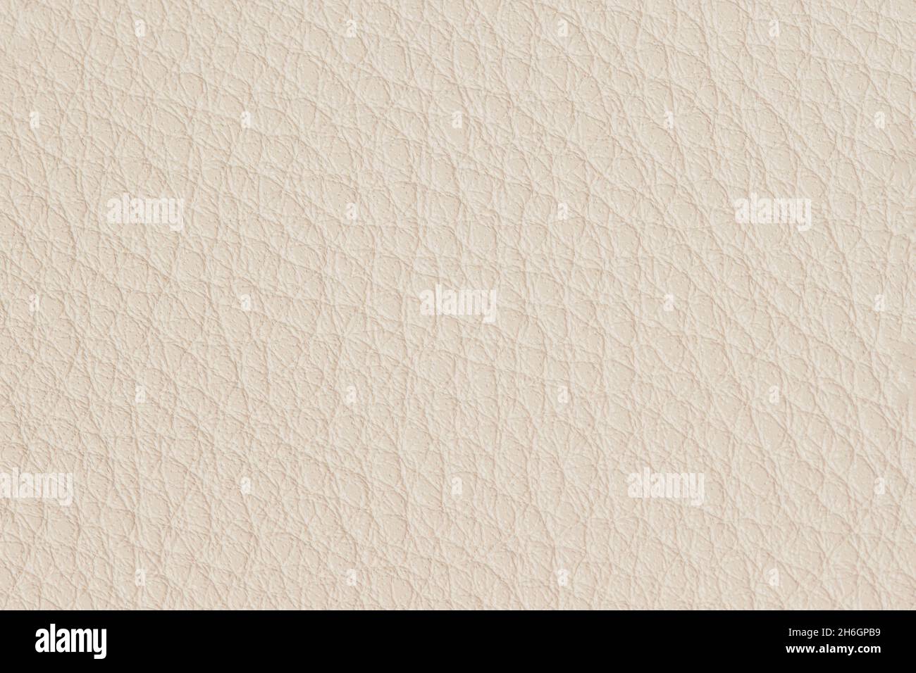 Texture of genuine leather close-up, light cream color. For background ...
