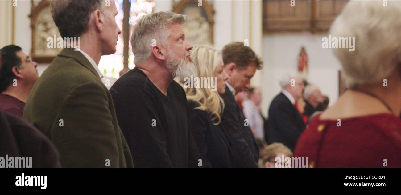 PROCESSION, from left: Michael Sandridge (2nd from left), Dan Laurine ...