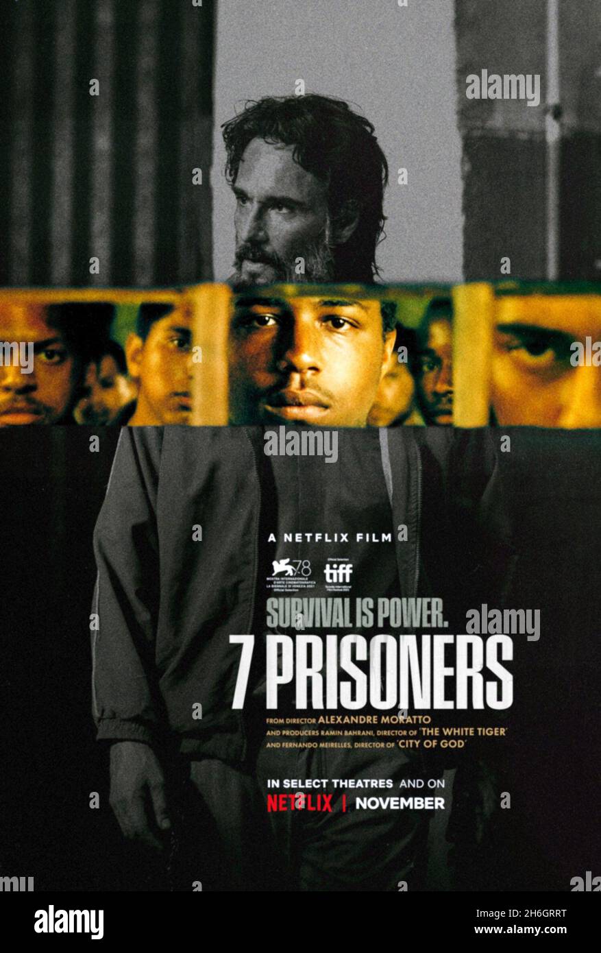 7 PRISONERS, (aka SEVEN PRISONERS, aka 7 PRISONEIROS), poster, from top ...