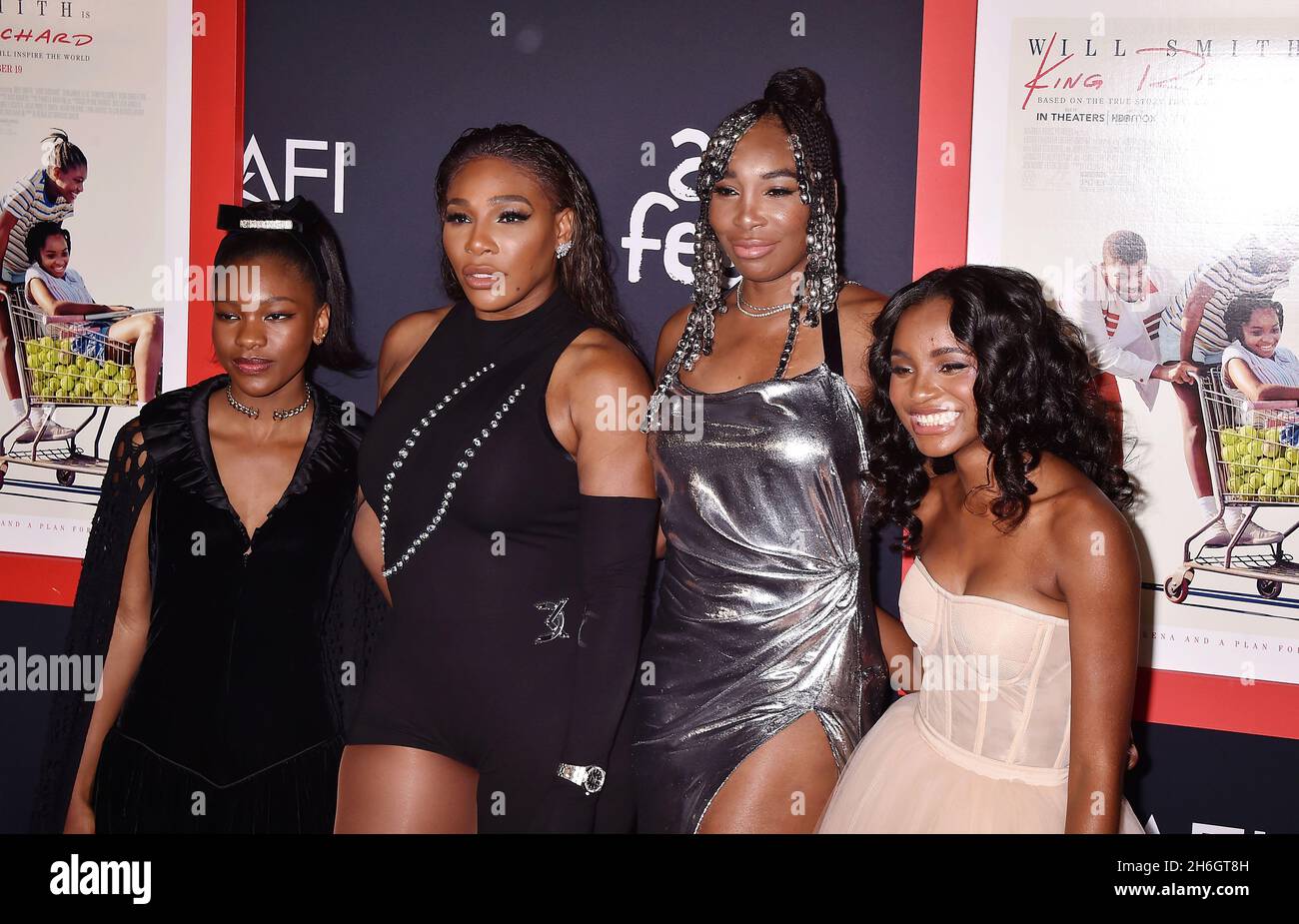 HOLLYWOOD, CA - NOVEMBER 14: (L-R) Demi Singleton, Serena Williams ...