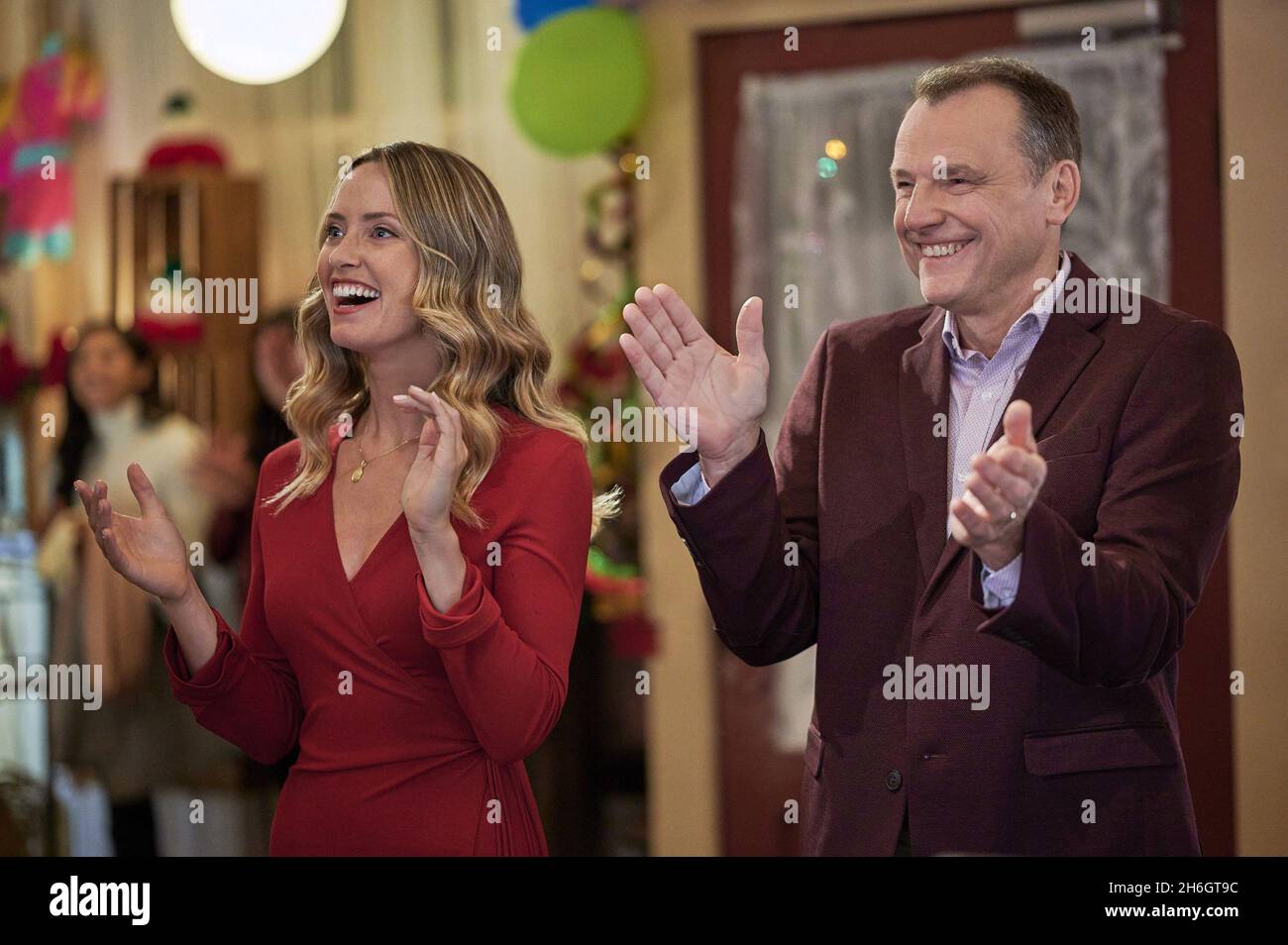 GINGERBREAD MIRACLE, from left: Merritt Patterson, Robert Wisden ...