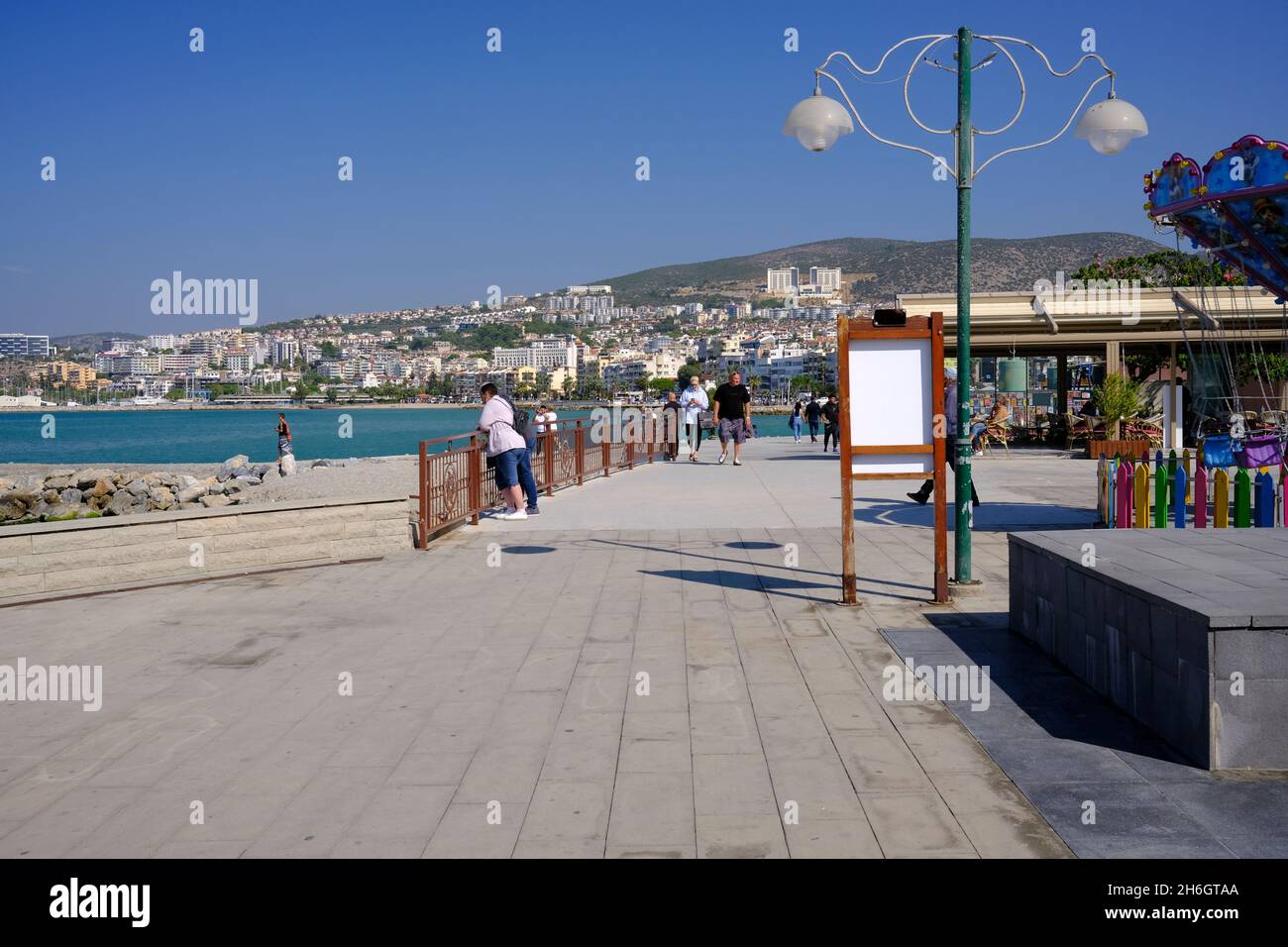 Waterfront in Kusadasi, Turkey, a Cruise Ship Stop for Ephesus Stock ...