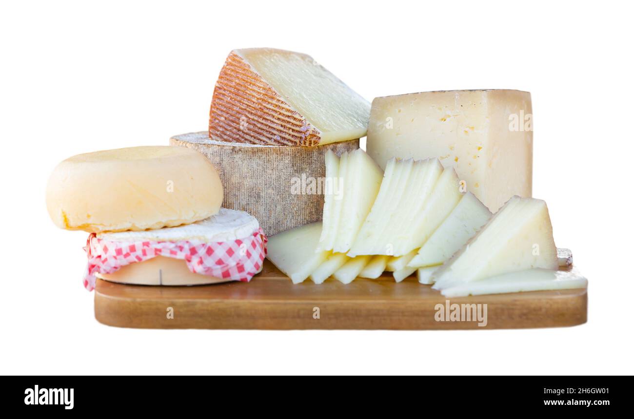 Various sliced cheeses hi-res stock photography and images - Alamy