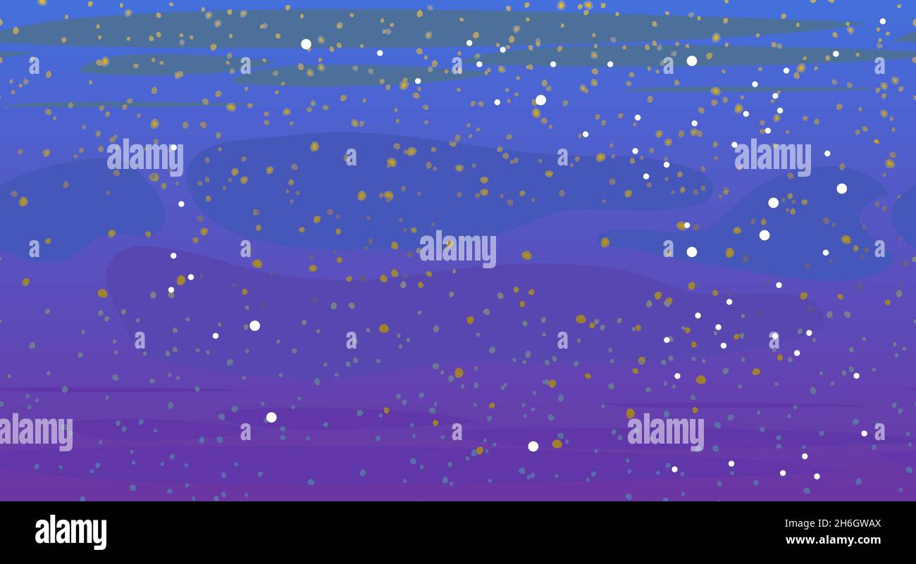 Cosmos background. Seamless. Starry sky landscape. Dark colors. Flat ...