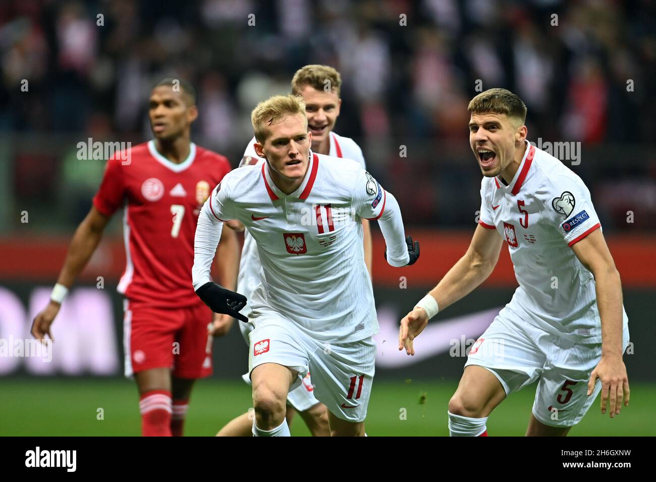 WARSAW, POLAND - NOVEMBER 15, 2021: World Cup 22 Qatar qualification ...