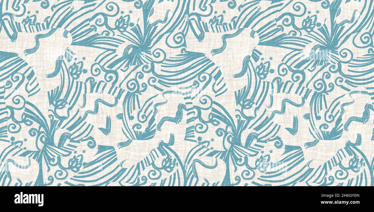 Seamless two tone hand drawn brushed effect pattern border swatch Stock ...