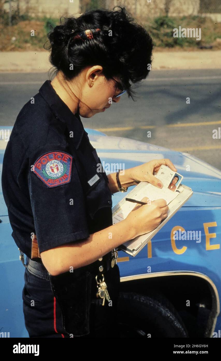 Female Police Writing Ticket