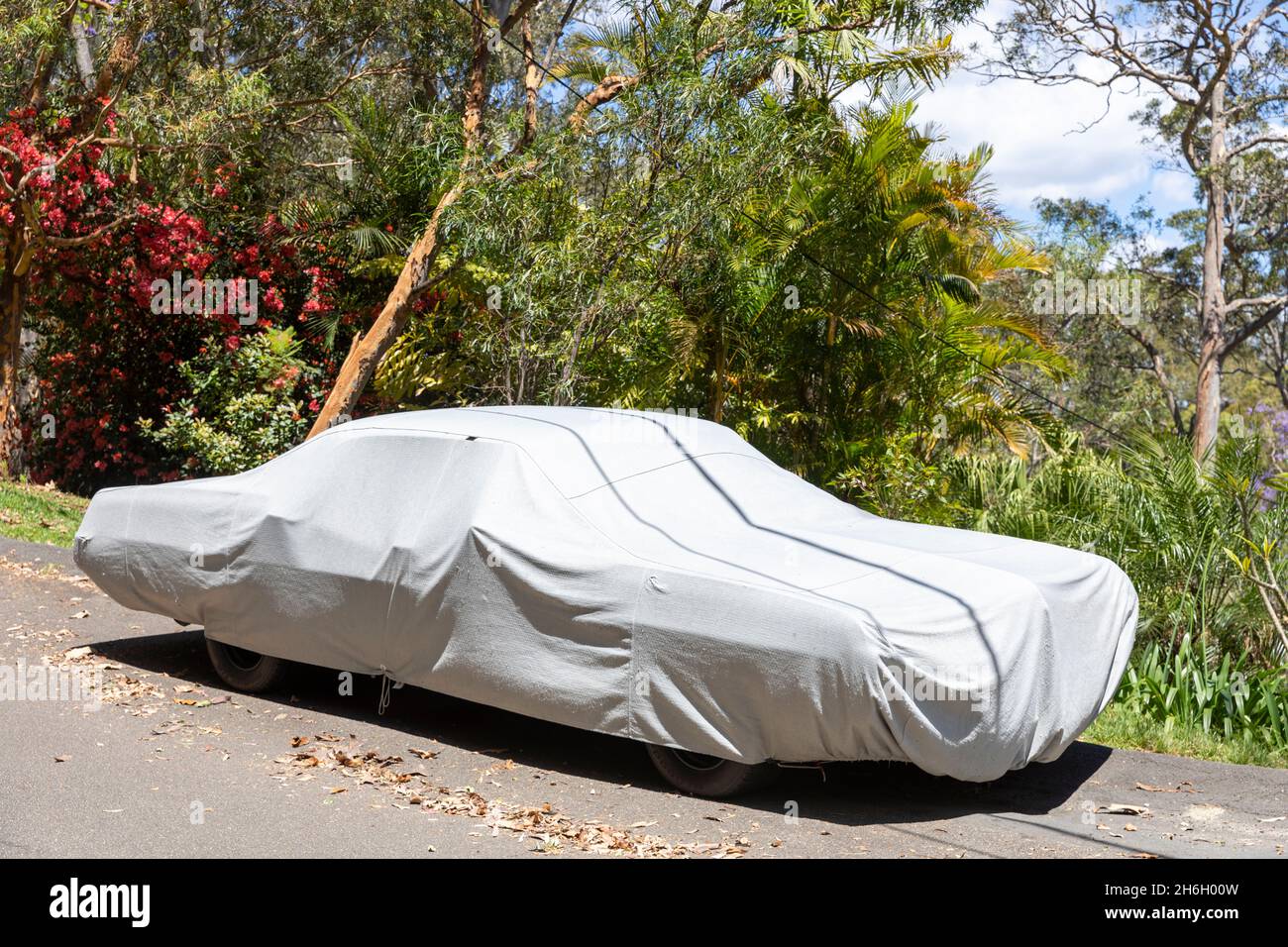 Grey rain protection sheet hi-res stock photography and images - Alamy