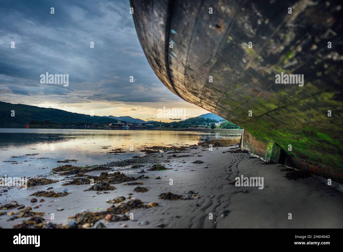Corpach shipwreck fort william Stock Photo - Alamy