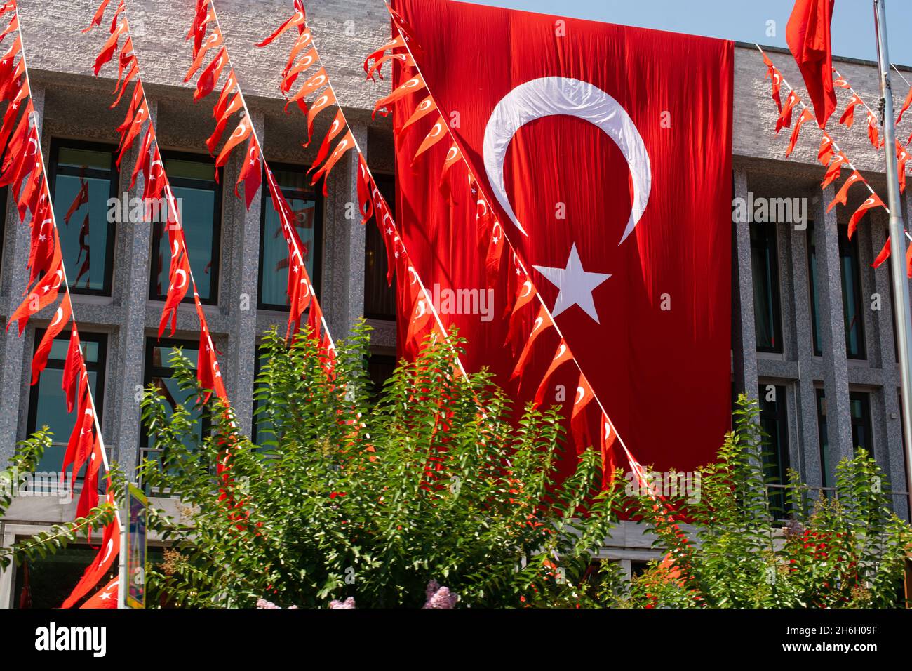 Turkish flag. national flag of Turkey Stock Photo - Alamy