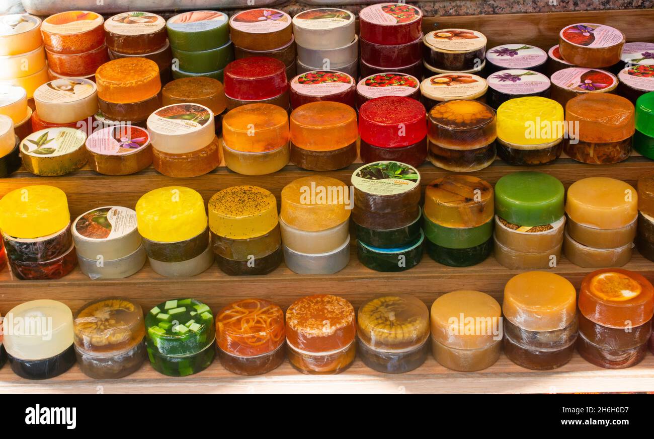 Natural organic soap bars Traditional soap manufacture Stock Photo - Alamy