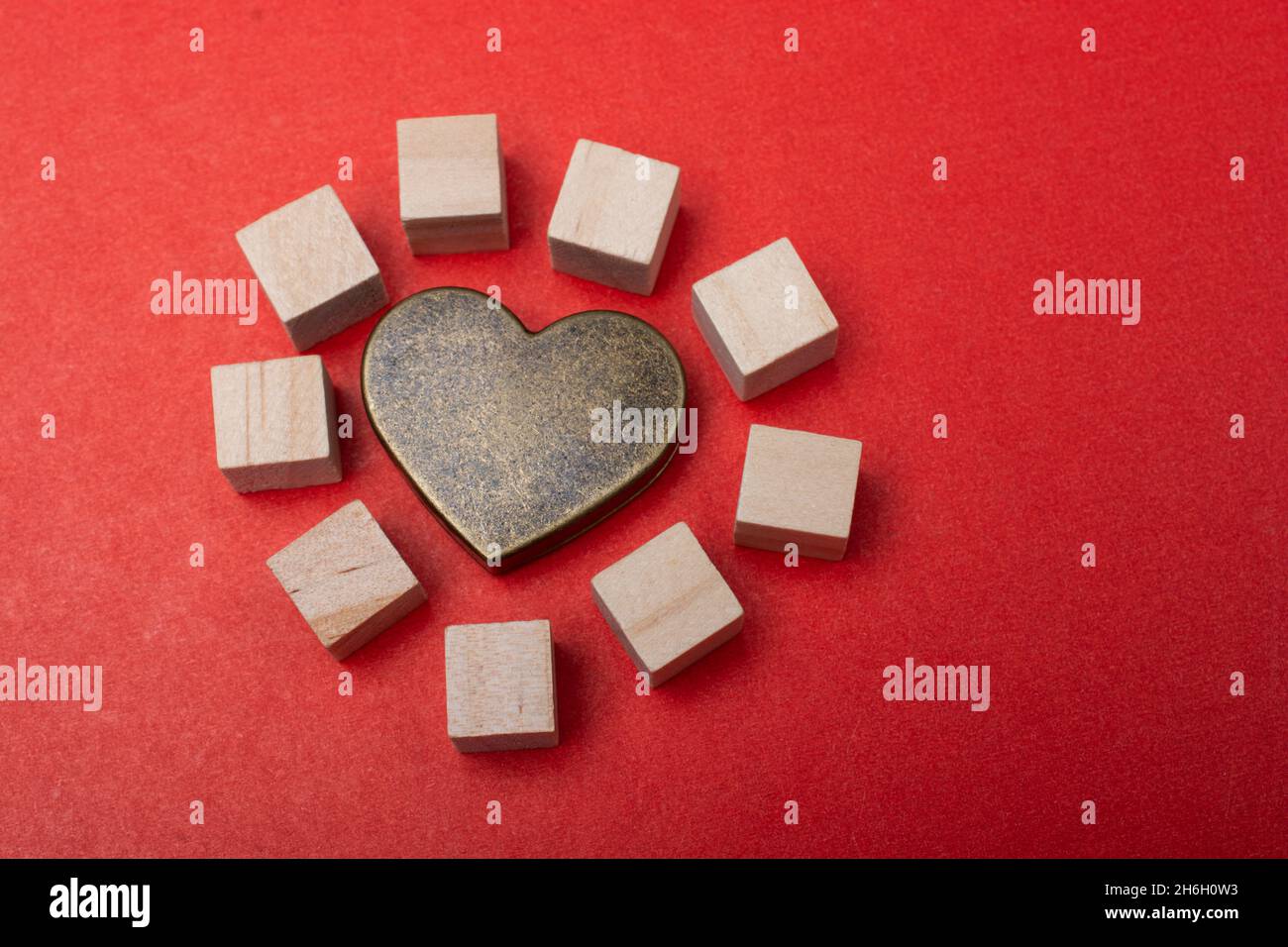 Heart shaped object in view as love conception Stock Photo - Alamy