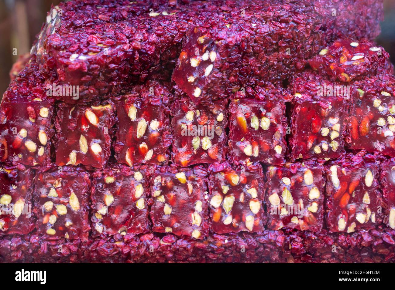 Traditional Turkish Delight, Sugar coated soft candy Stock Photo - Alamy