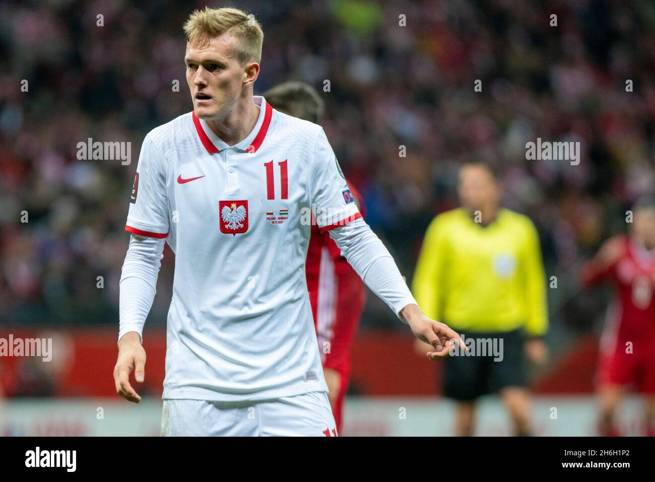 Karol SWIDERSKI of Poland during the 2022 FIFA World Cup Qualifier ...