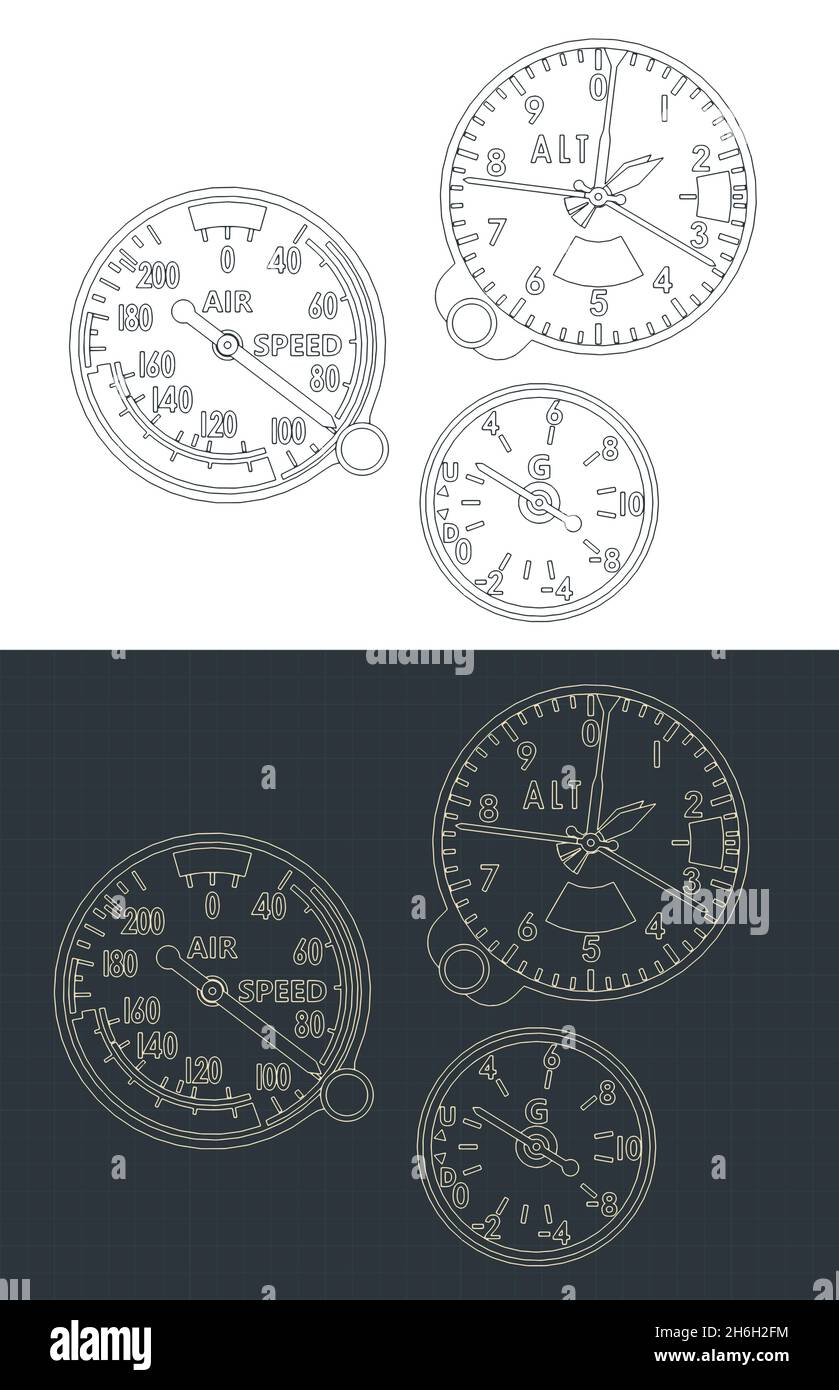 Aviation instruments Stock Vector Images - Alamy