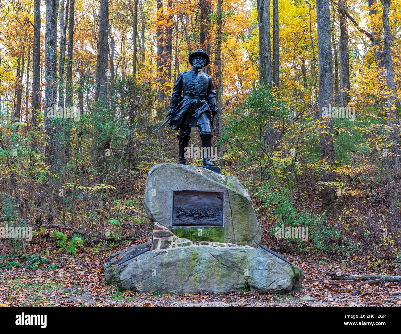 The monument of Major William Wells of the First Vermont Cavalry ...