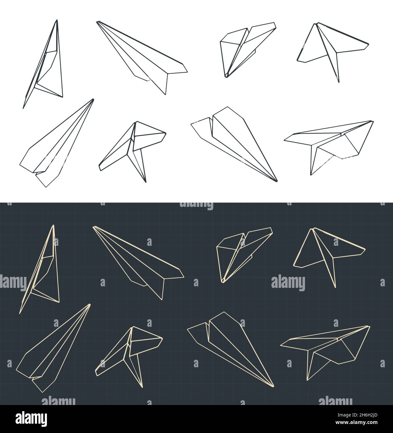 Blueprints paper Stock Vector Images - Alamy