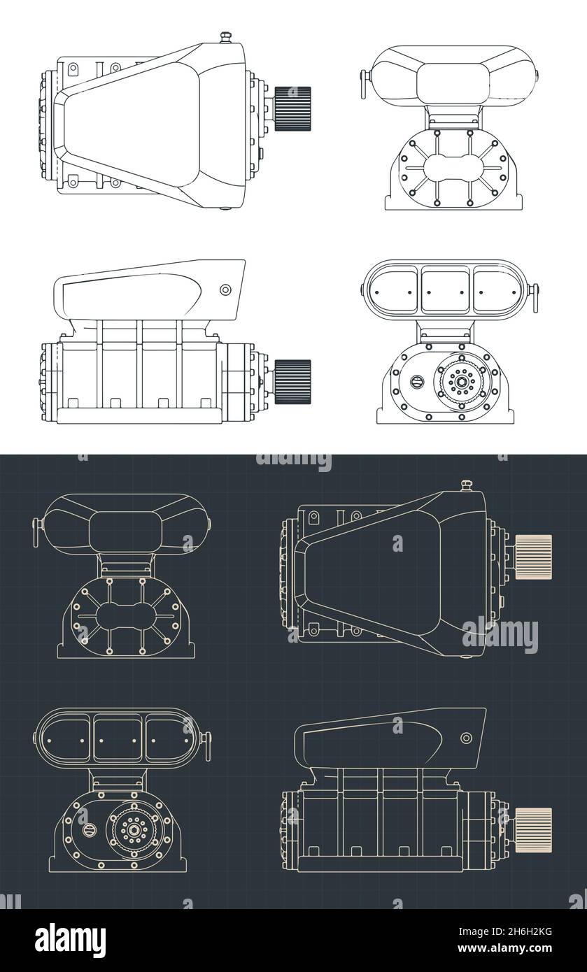 Supercharged supercharger engine Stock Vector Images - Alamy