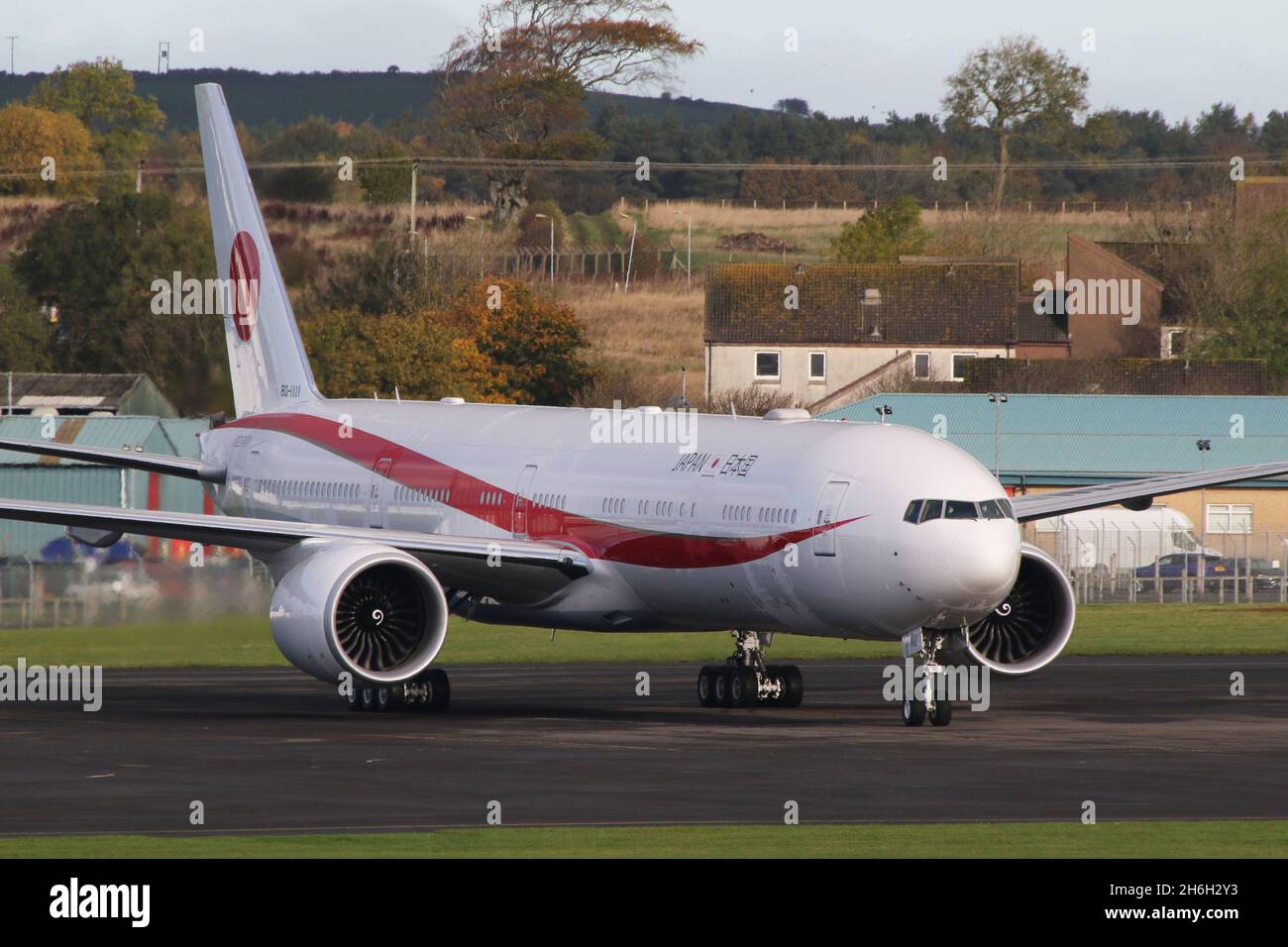 80-1111, a Boeing 777-3SB(ER) operated by the Japan Air Self Defence ...