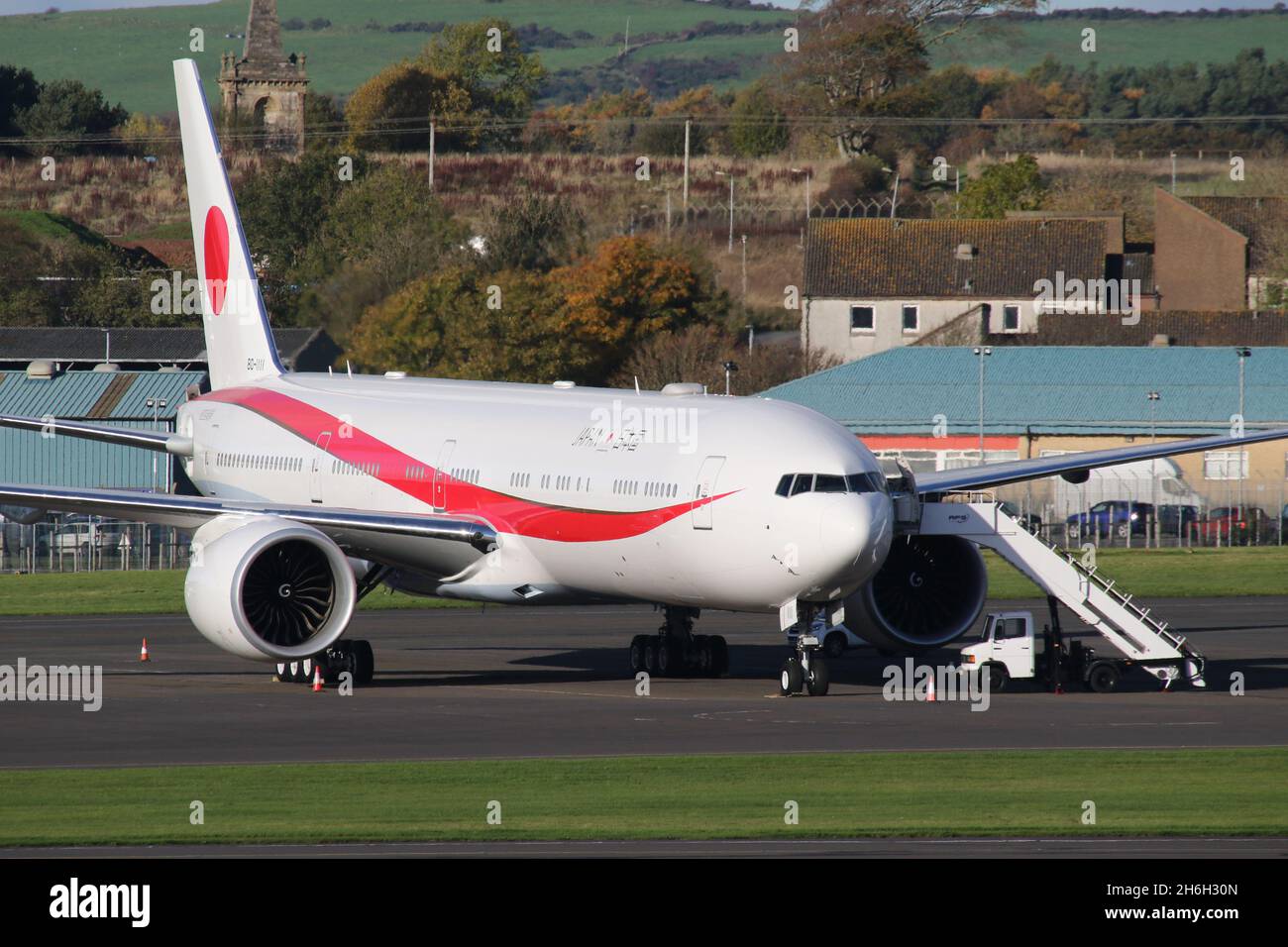 80-1111, a Boeing 777-3SB(ER) operated by the Japan Air Self Defence ...