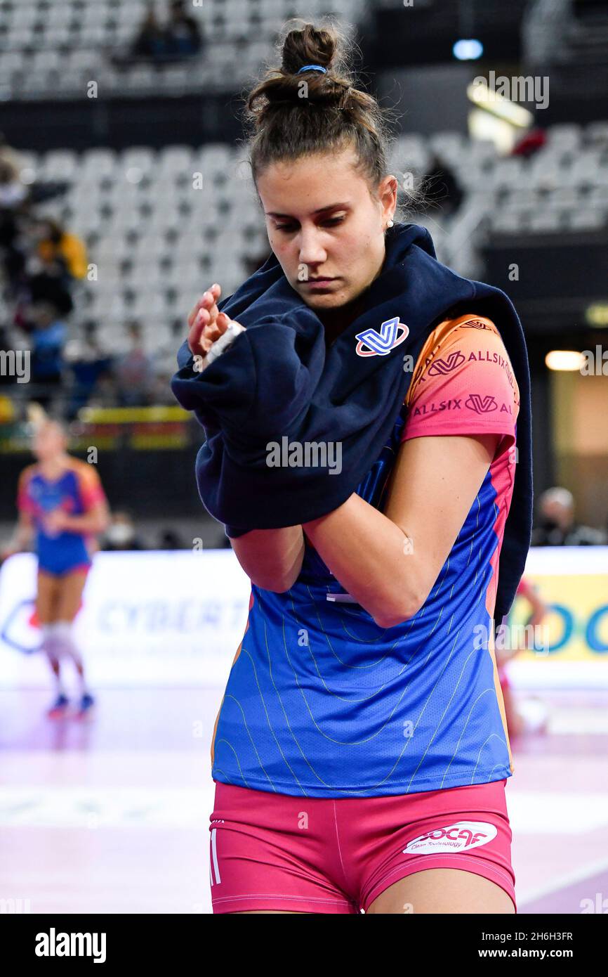 Anna Danesi of Vero Volley Monza in action during the Women's ...
