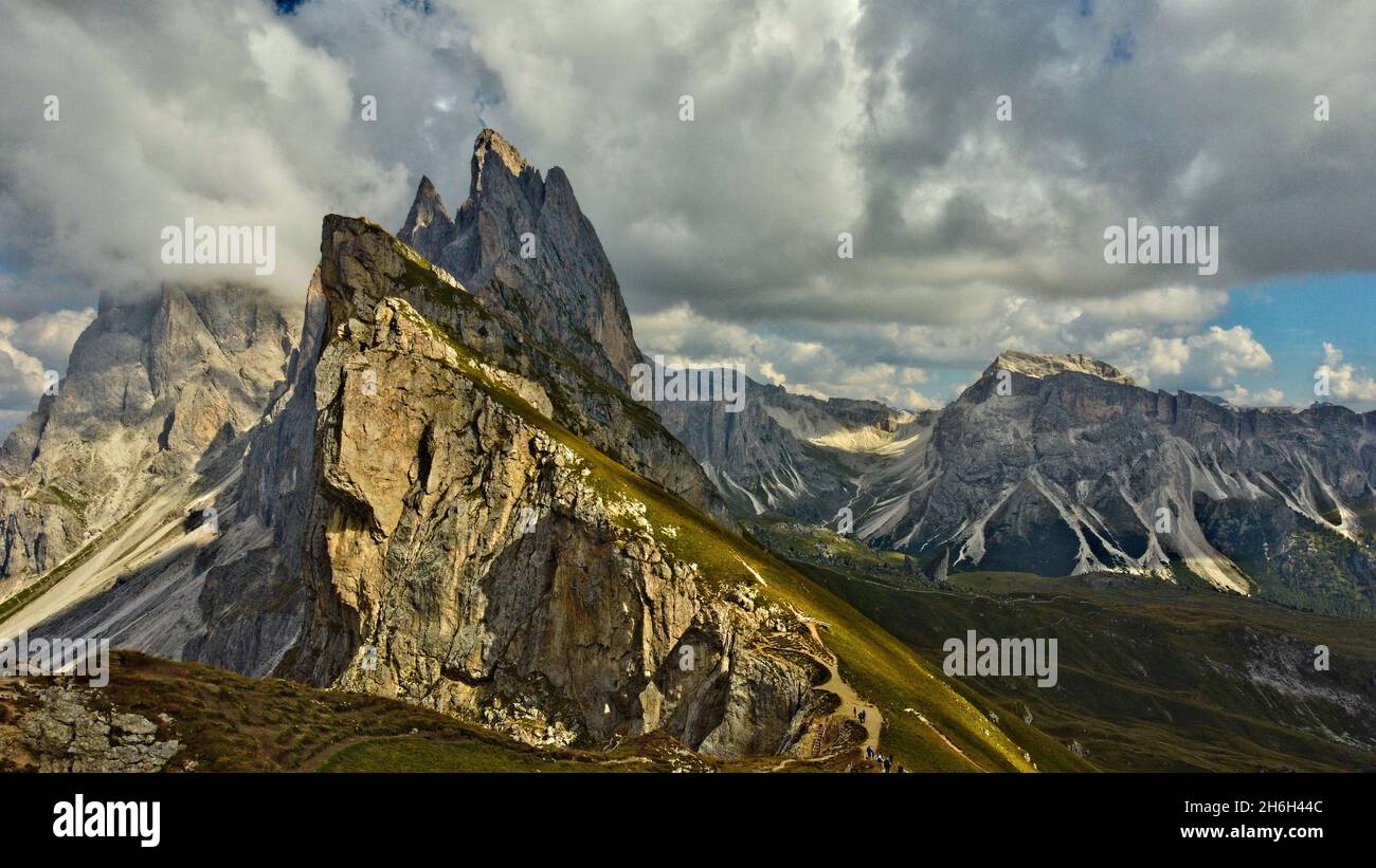 Drone view seceda hi-res stock photography and images - Alamy
