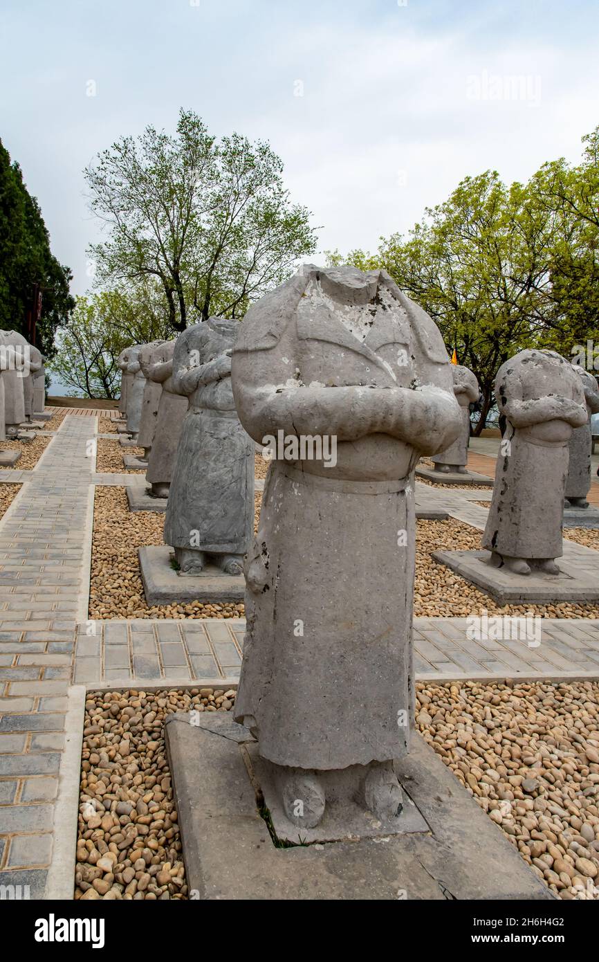 Headless Stone Sculptures of Foreign Ambassadors on Spirit Way at ...