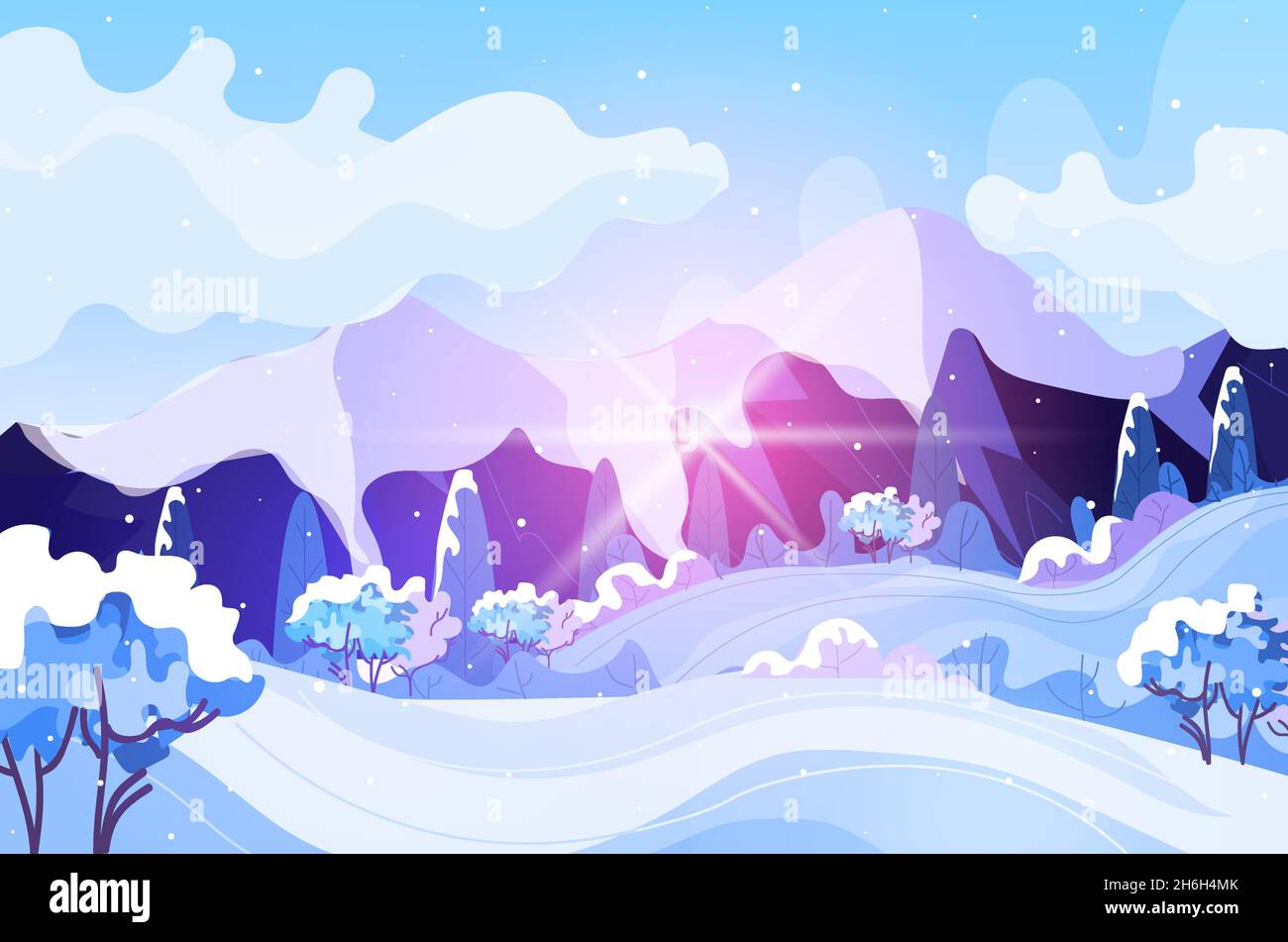 Year scenic resort Stock Vector Images - Alamy