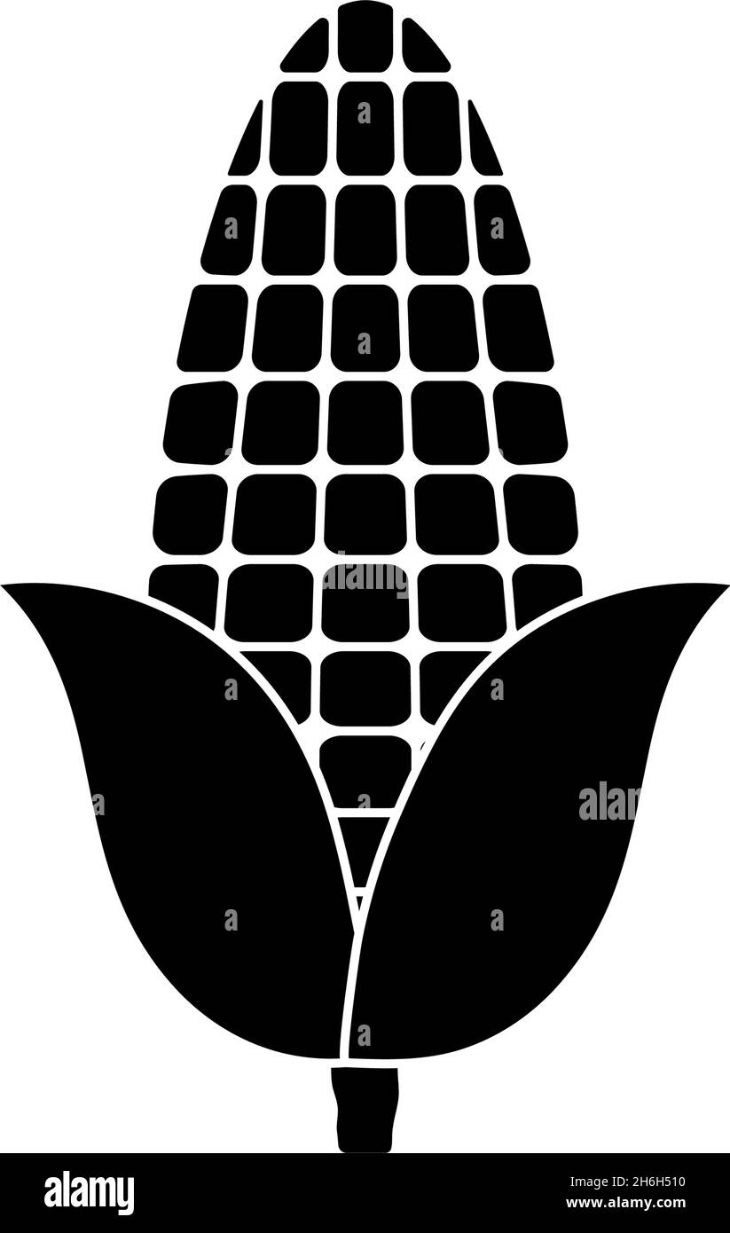 Corn vector vectors Black and White Stock Photos & Images - Alamy