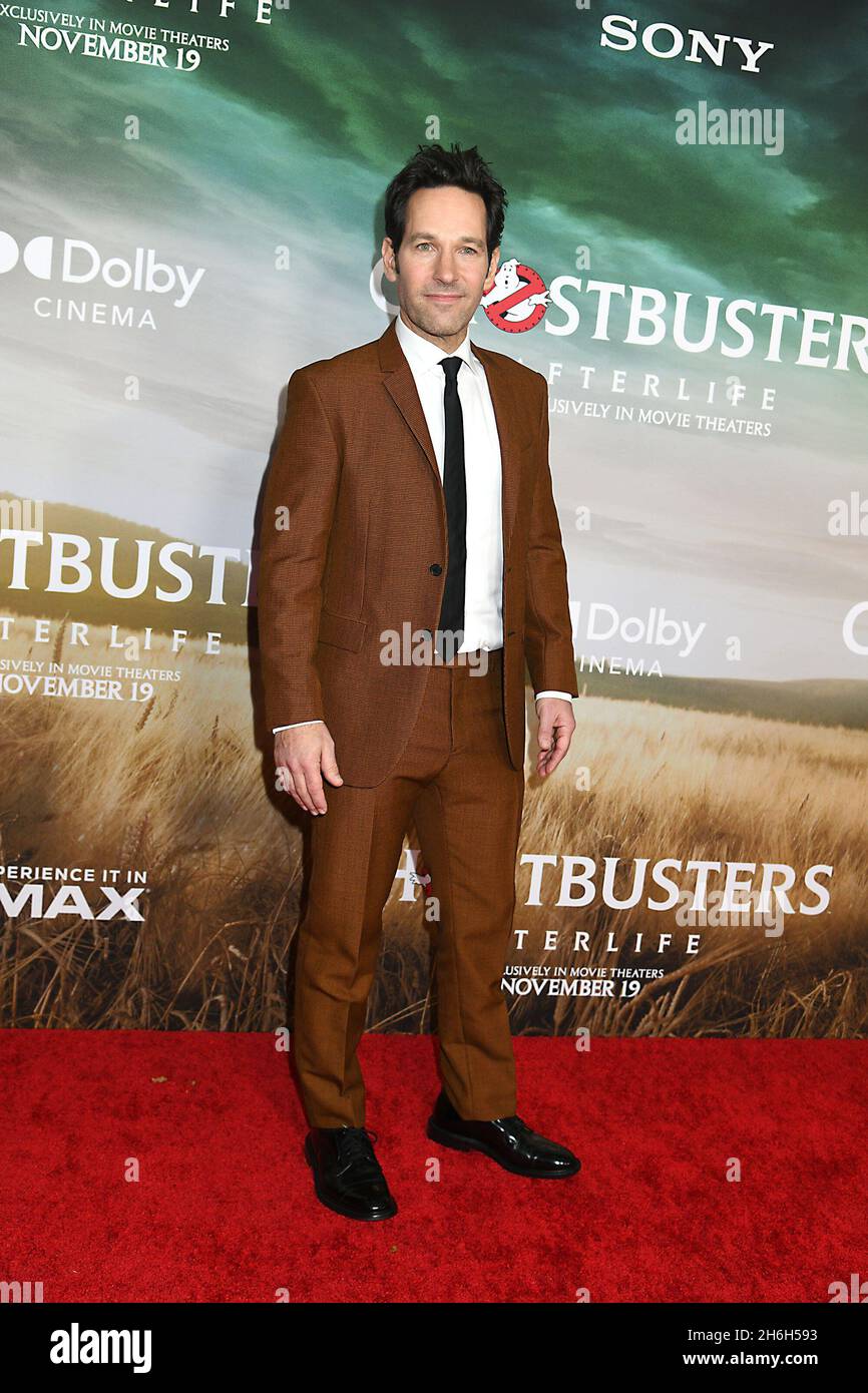 Paul Rudd attends the "Ghostbusters:Afterlife" Movie Premiere on ...