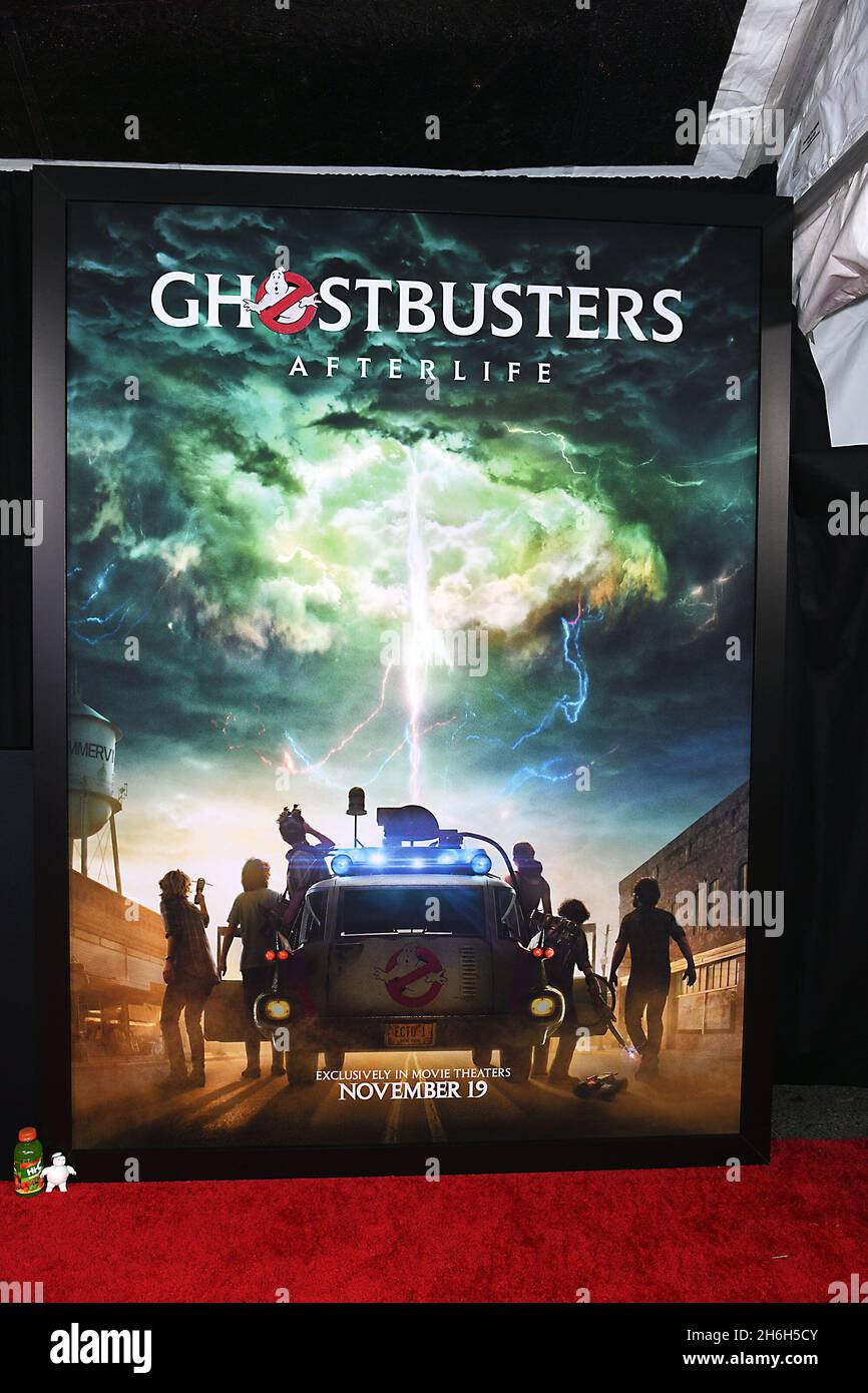 The Poster attends the "Ghostbusters:Afterlife" Movie Premiere on ...