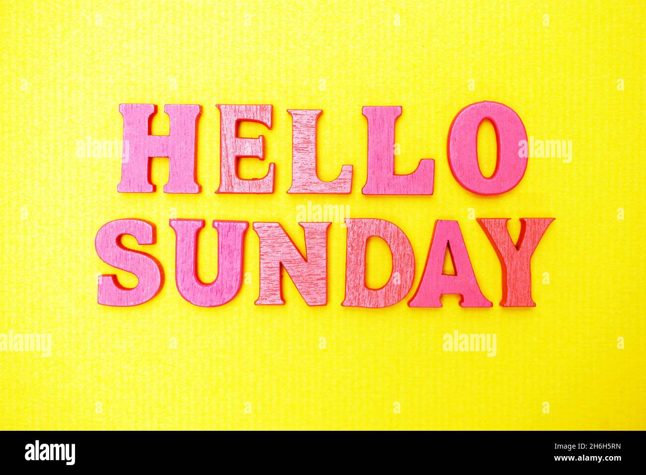 Word sunday colorful letters hi-res stock photography and images - Alamy