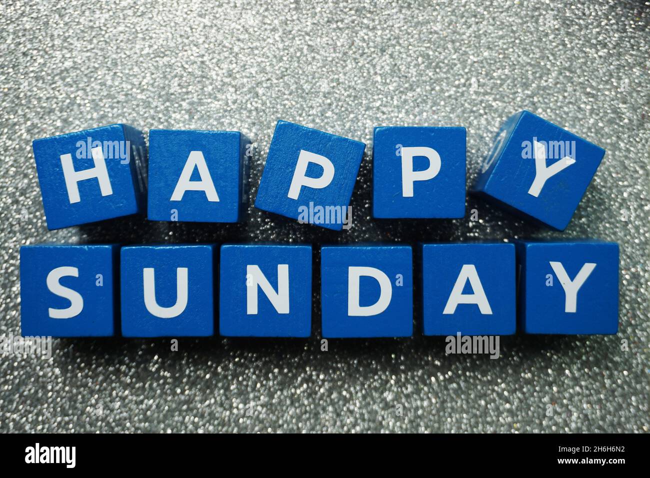 Happy Sunday alphabet letter on glitter background Stock Photo - Alamy