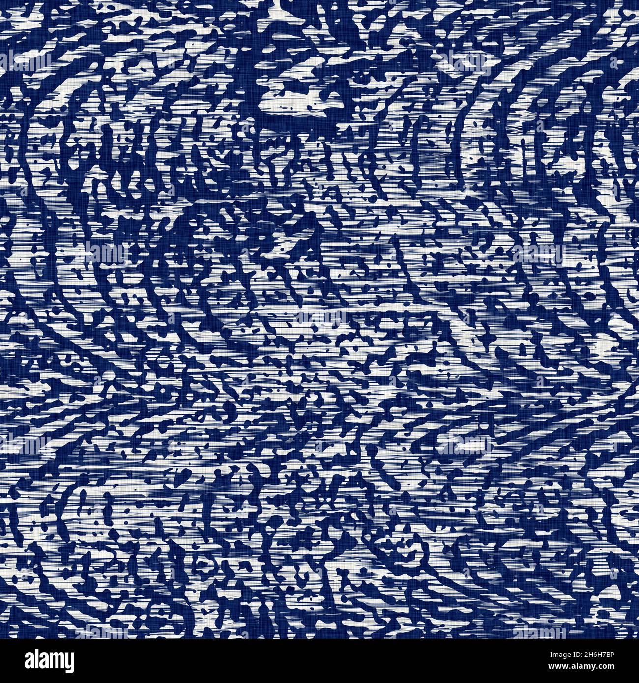 Indigo dyed fabric random flecks pattern texture. Seamless textile ...