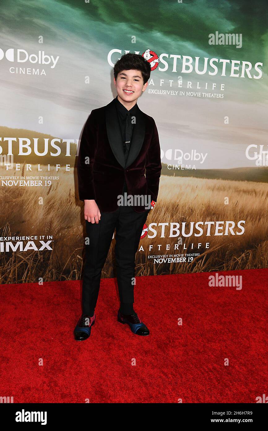 Logan Kim attends the "Ghostbusters:Afterlife" Movie Premiere on ...