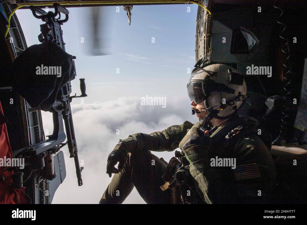 210904-N-JW440-4024 (Sept. 4, 2021) Naval Air Crewman Helicopter (Tactical) 2nd Class Connor ...