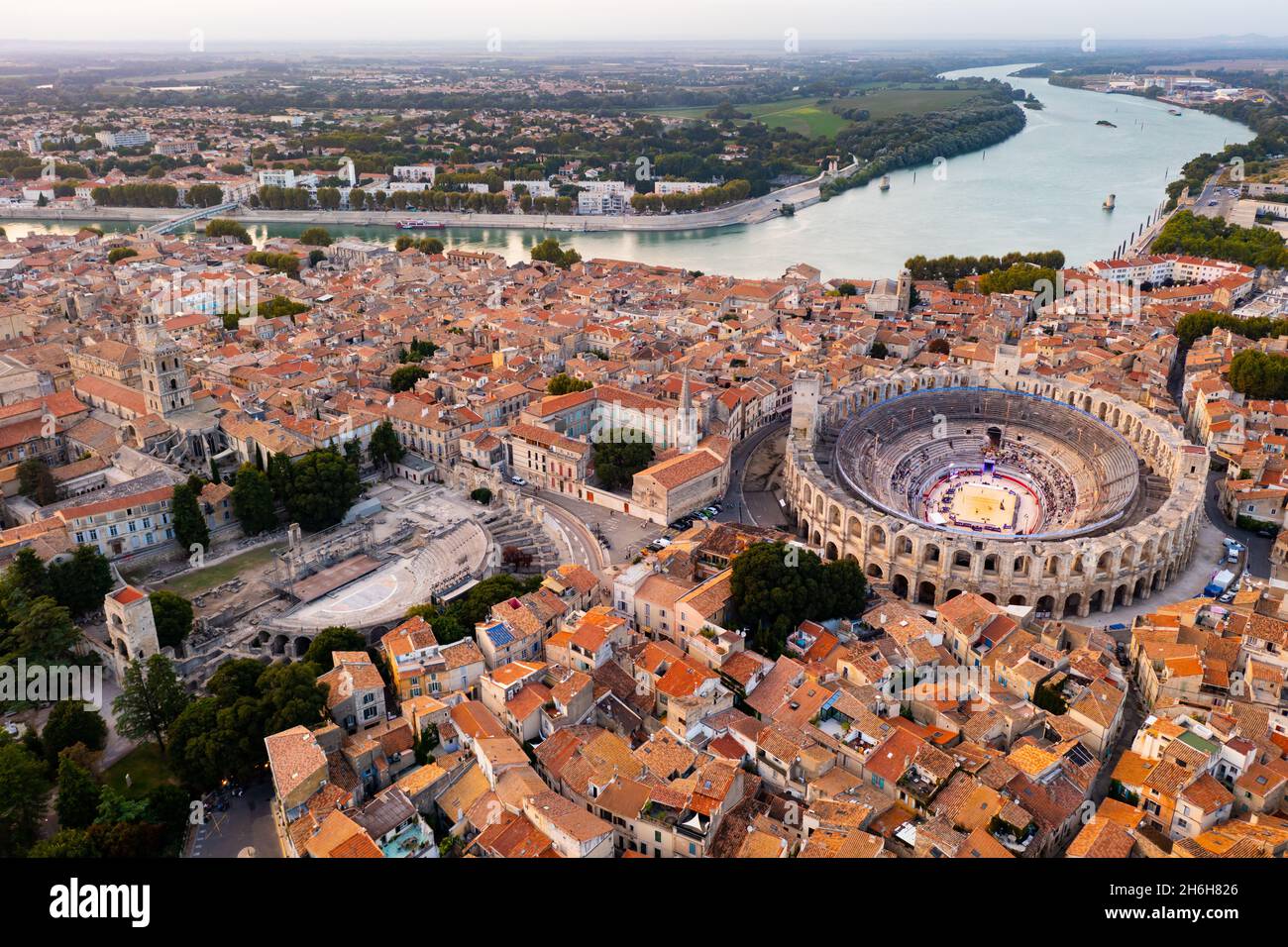 Arles amphitheatre aerial view hi-res stock photography and images - Alamy