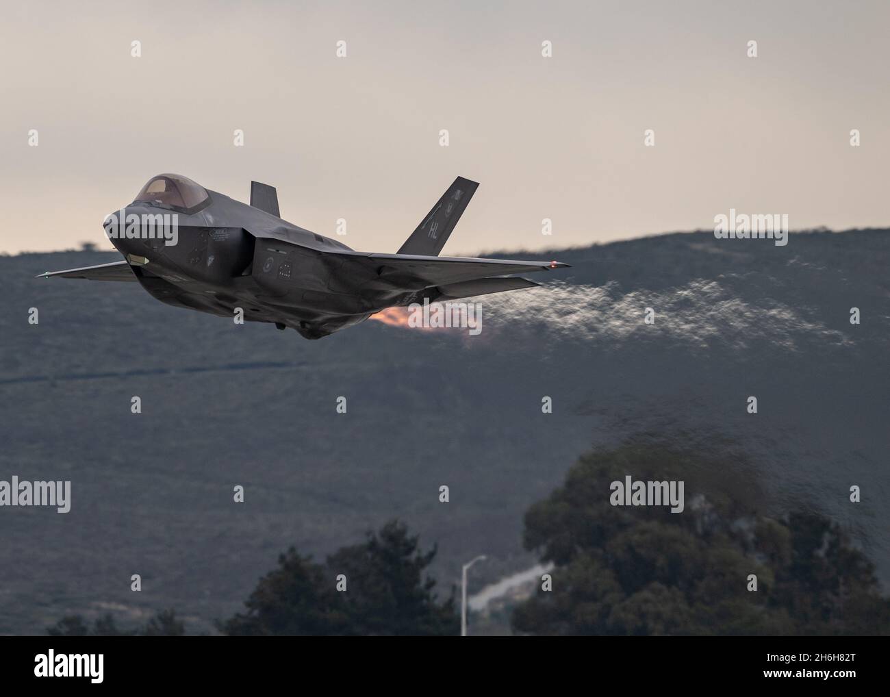 Maj. Kristin Wolfe, F-35A Lightning II Demonstration Team pilot and commander, takes off from ...