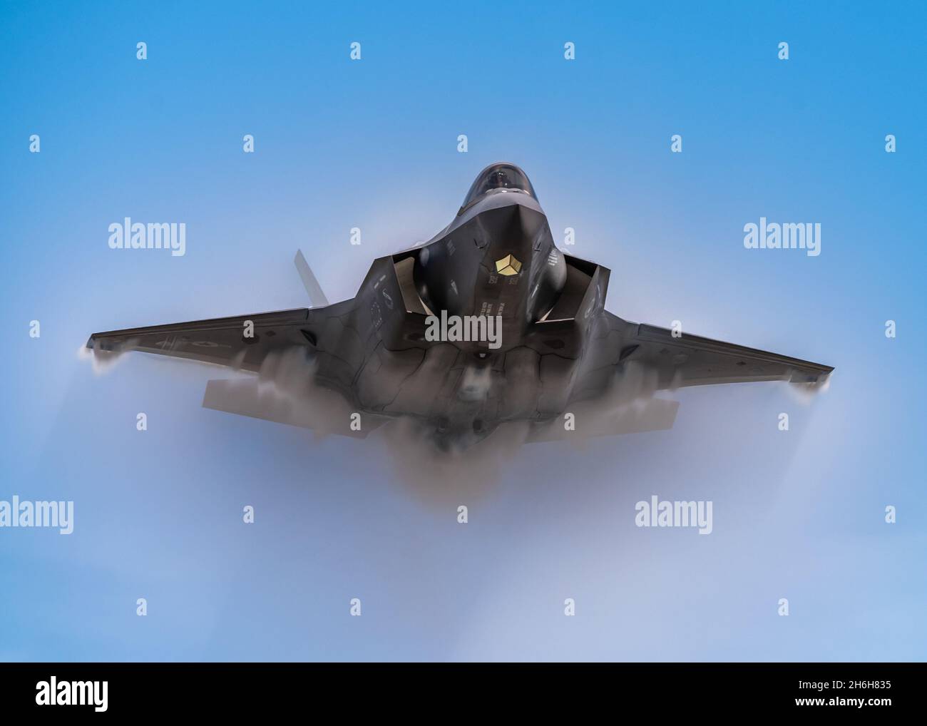 Maj. Kristin Wolfe, F-35A Lightning II Demonstration Team pilot and commander, performs the ...