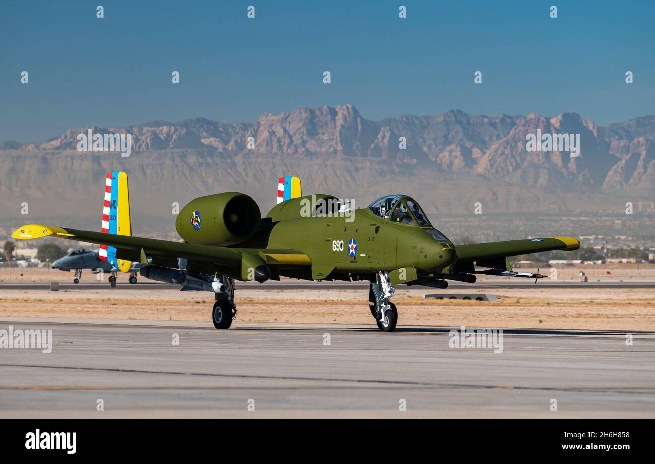 An A-10 Thunderbolt II, assigned to the 175th Wing, Warfield Air ...