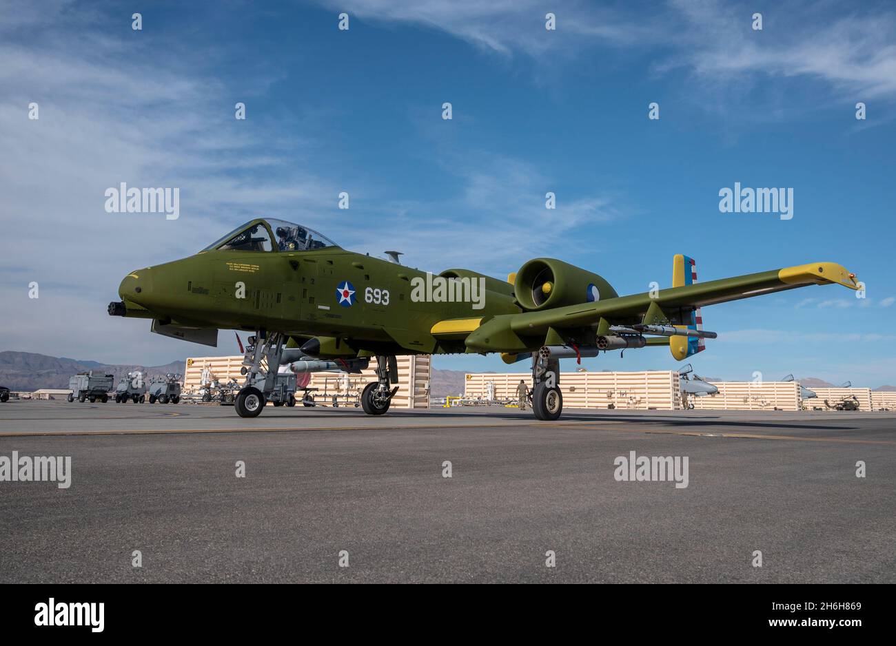An A-10 Thunderbolt II, assigned to the 175th Wing, Warfield Air ...