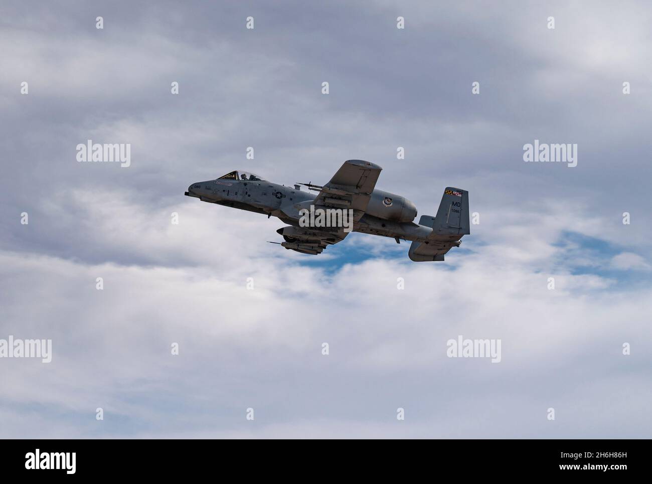 An A-10 Thunderbolt II, assigned to the 175th Wing, Warfield Air ...