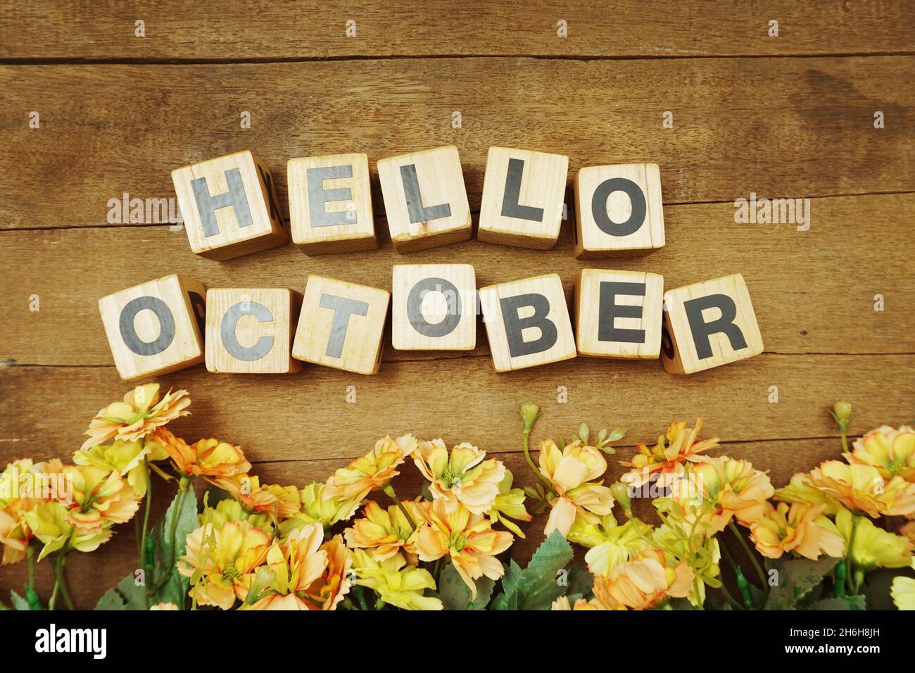 Hello spring alphabet letters hi-res stock photography and images - Alamy
