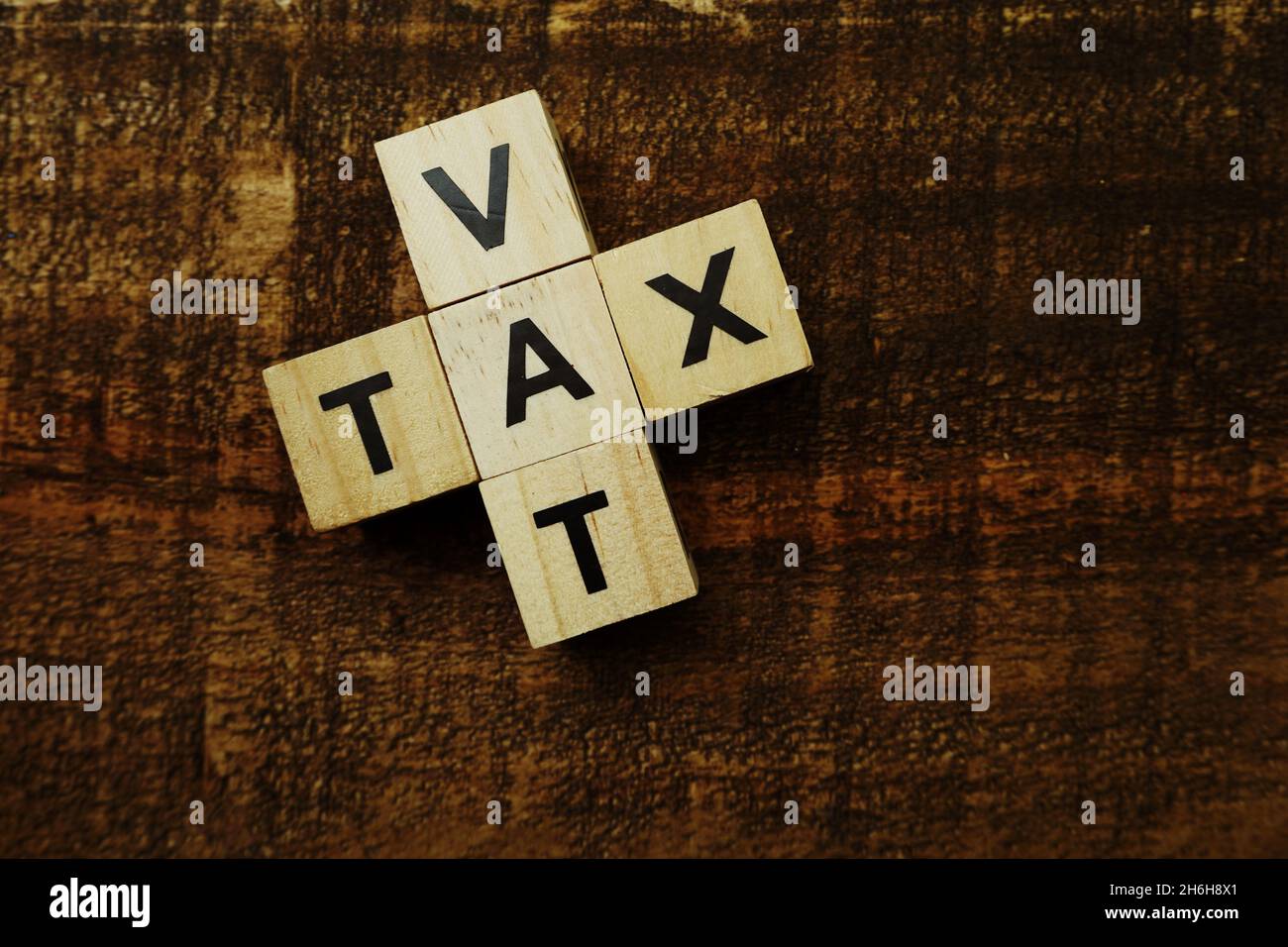 Tax and Vat alphabet letters Stock Photo - Alamy