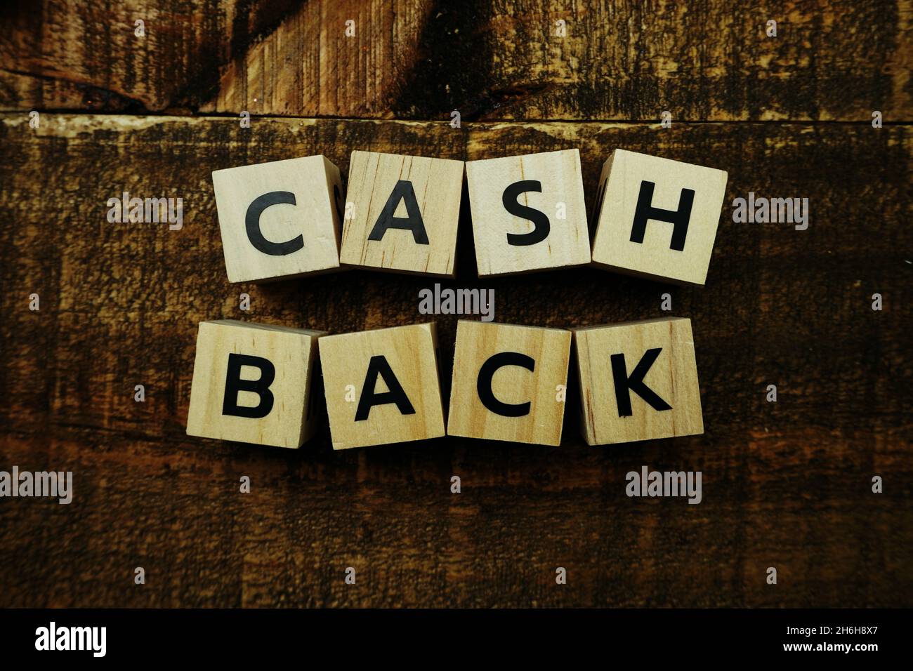 Cash Back alphabet letters on wooden background Stock Photo - Alamy
