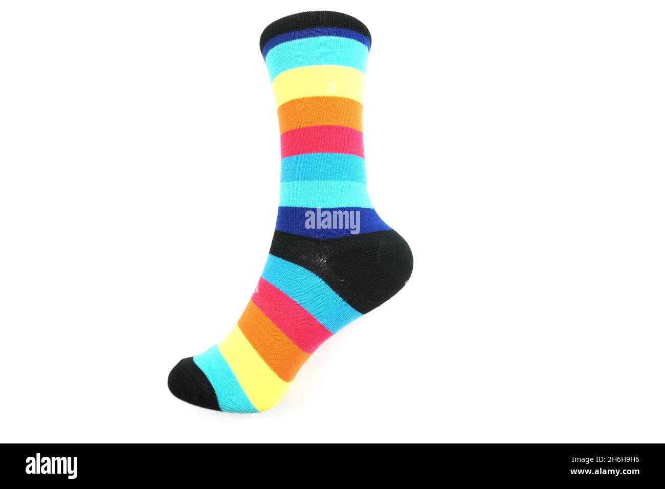 colorful socks isolated on white background Stock Photo - Alamy