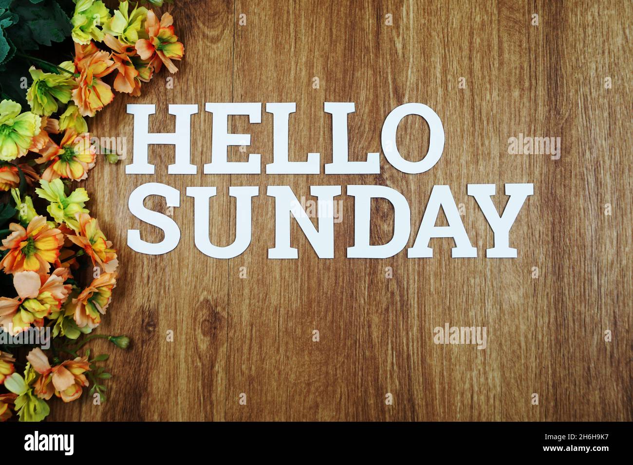 Word sunday colorful letters hi-res stock photography and images - Alamy