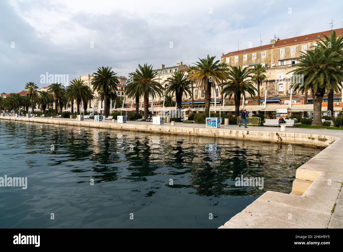 Split, Croatia - 12 November, 2021: harbor and waterfront in downtown ...