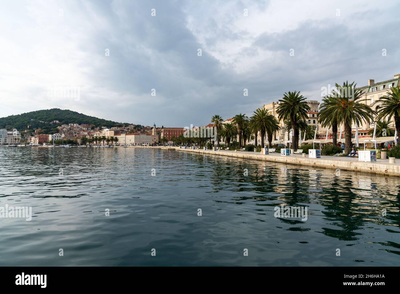 Split, Croatia - 12 November, 2021: harbor and waterfront in downtown ...