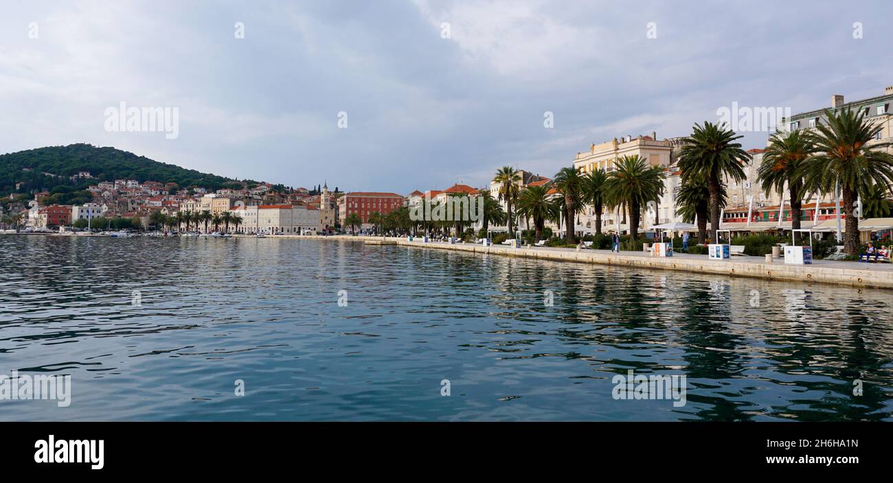 Split, Croatia - 12 November, 2021: harbor and waterfront in downtown ...